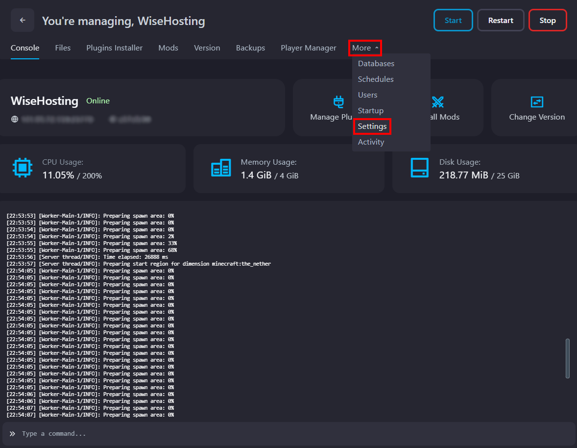 How to Update Bedrock version on Your Server | WiseHosting