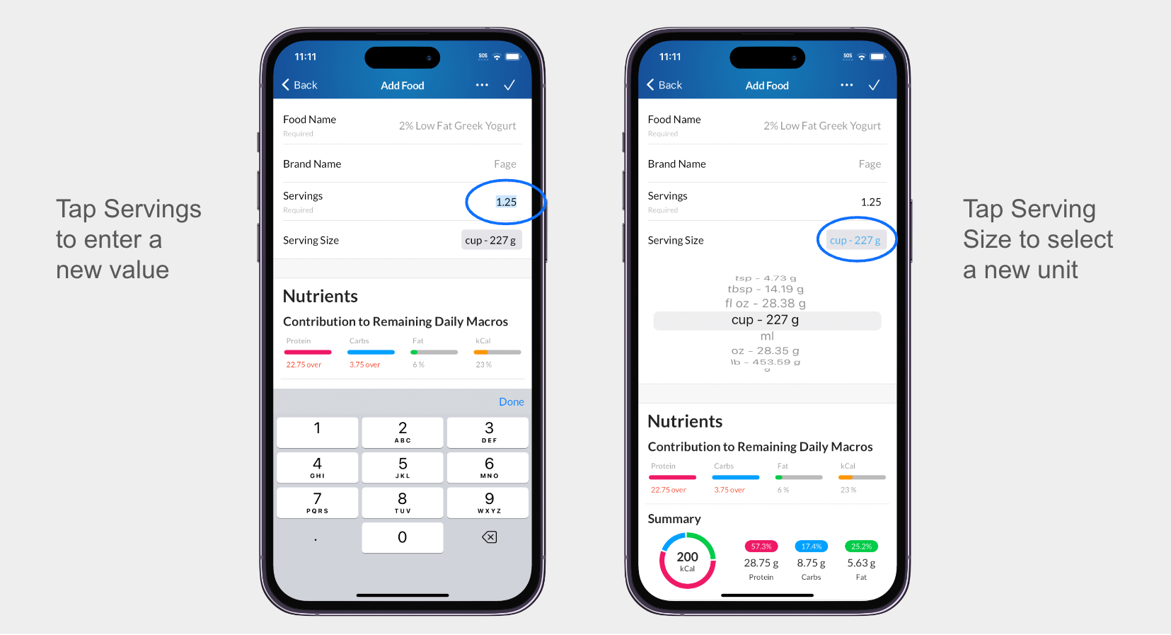 How to Log Foods, Meals, and Recipes | MacrosFirst