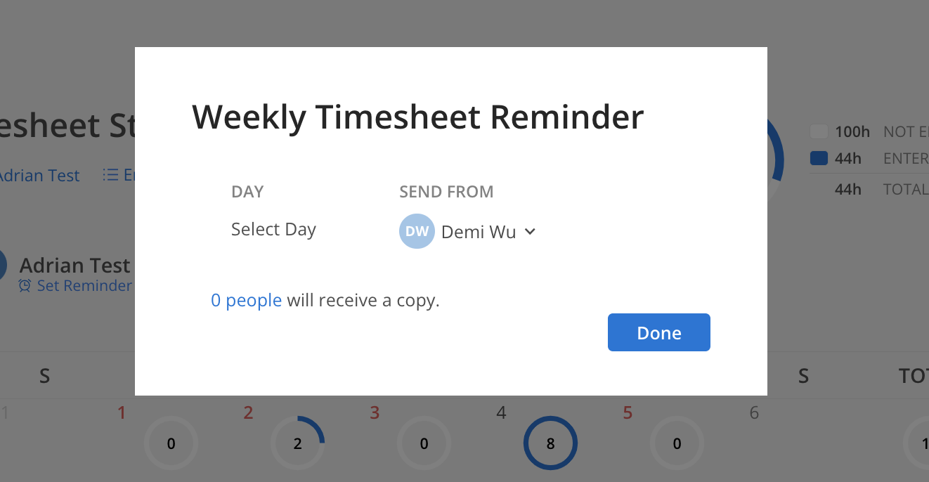 Timesheet Status Report | Mosaic
