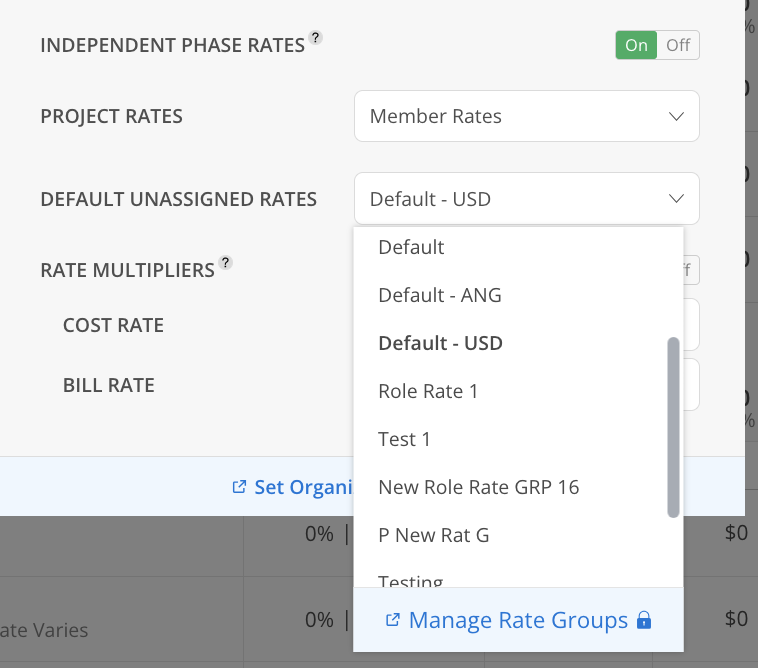 Project Rates | Mosaic