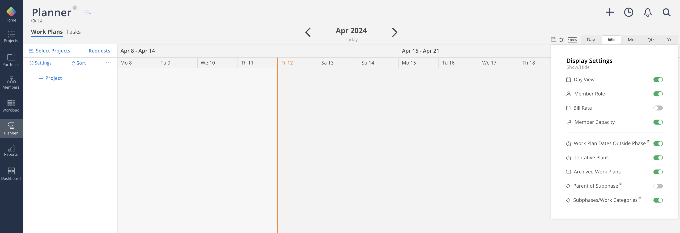 Planner Display Settings | Mosaic Planner Display Settings | Mosaic